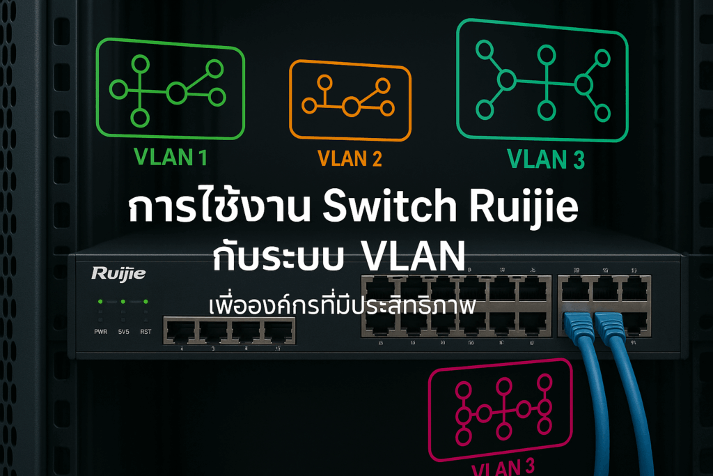 Ruijie Switch ใช้งาน กับระบบ VLAN อย่างมีประสิทธิภาพ
