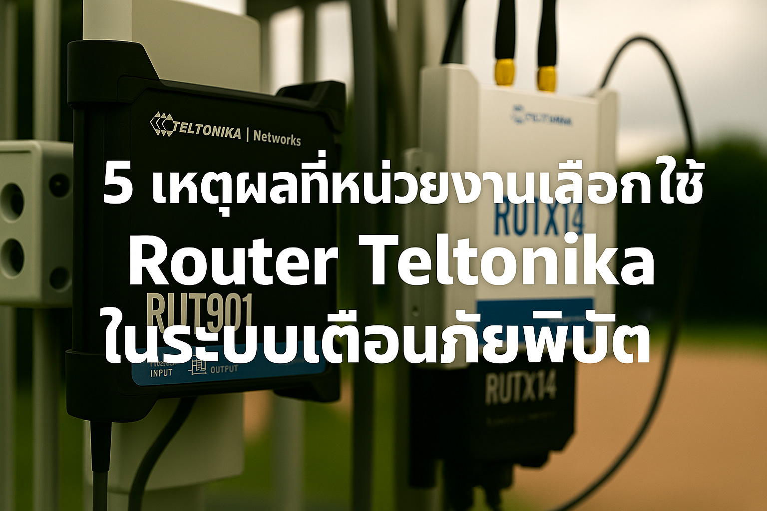 5 เหตุผลที่หน่วยงานเลือกใช้ Router Teltonika ในระบบเตือนภัยพิบัติ