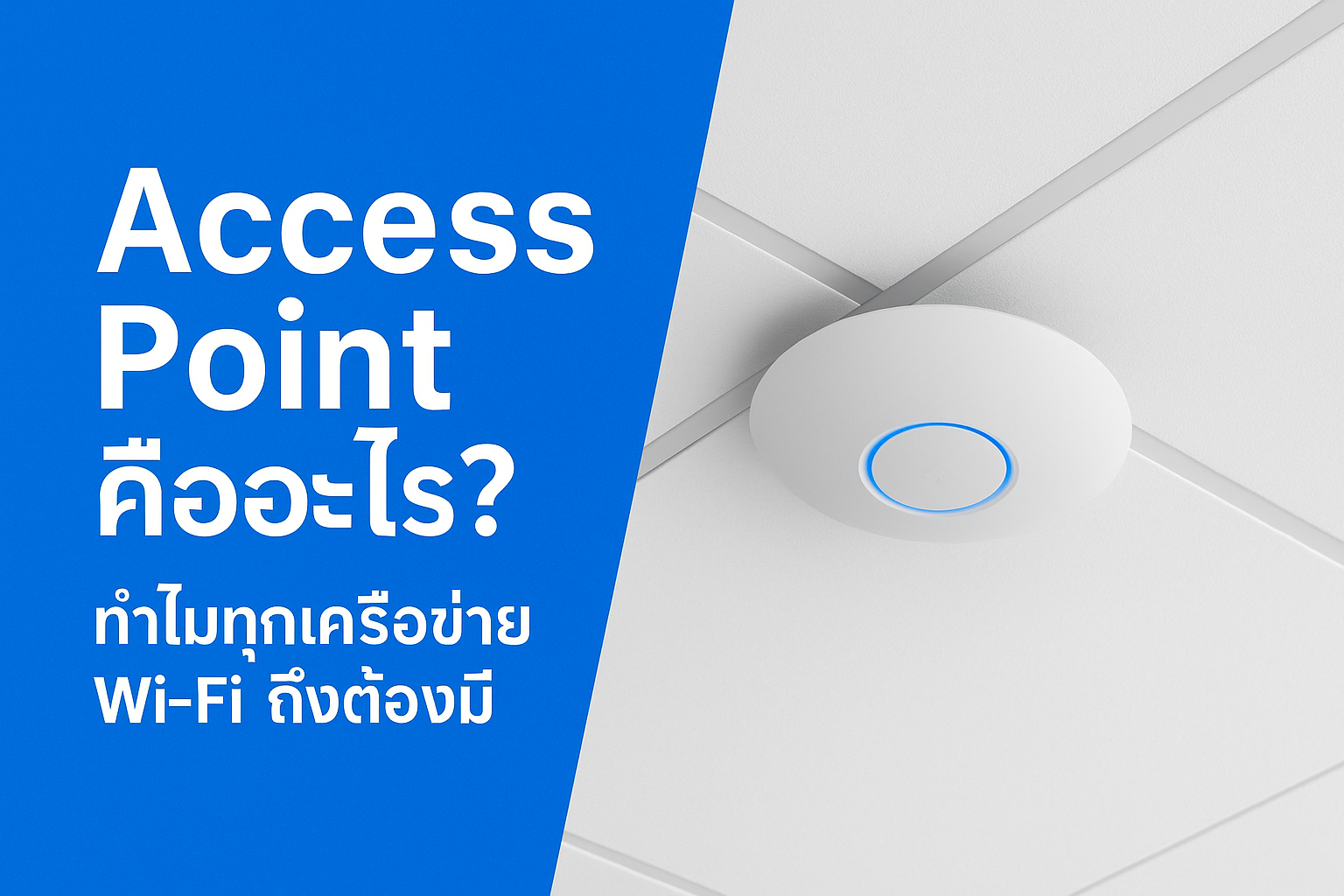Access Point คืออะไร? จุดกระจาย Wi-Fi ที่ทุกเครือข่ายต้องมี