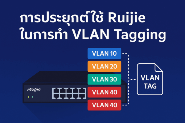 การทำ VLAN Tagging ด้วย Ruijie | แยกทราฟฟิก เพิ่มความปลอดภัย