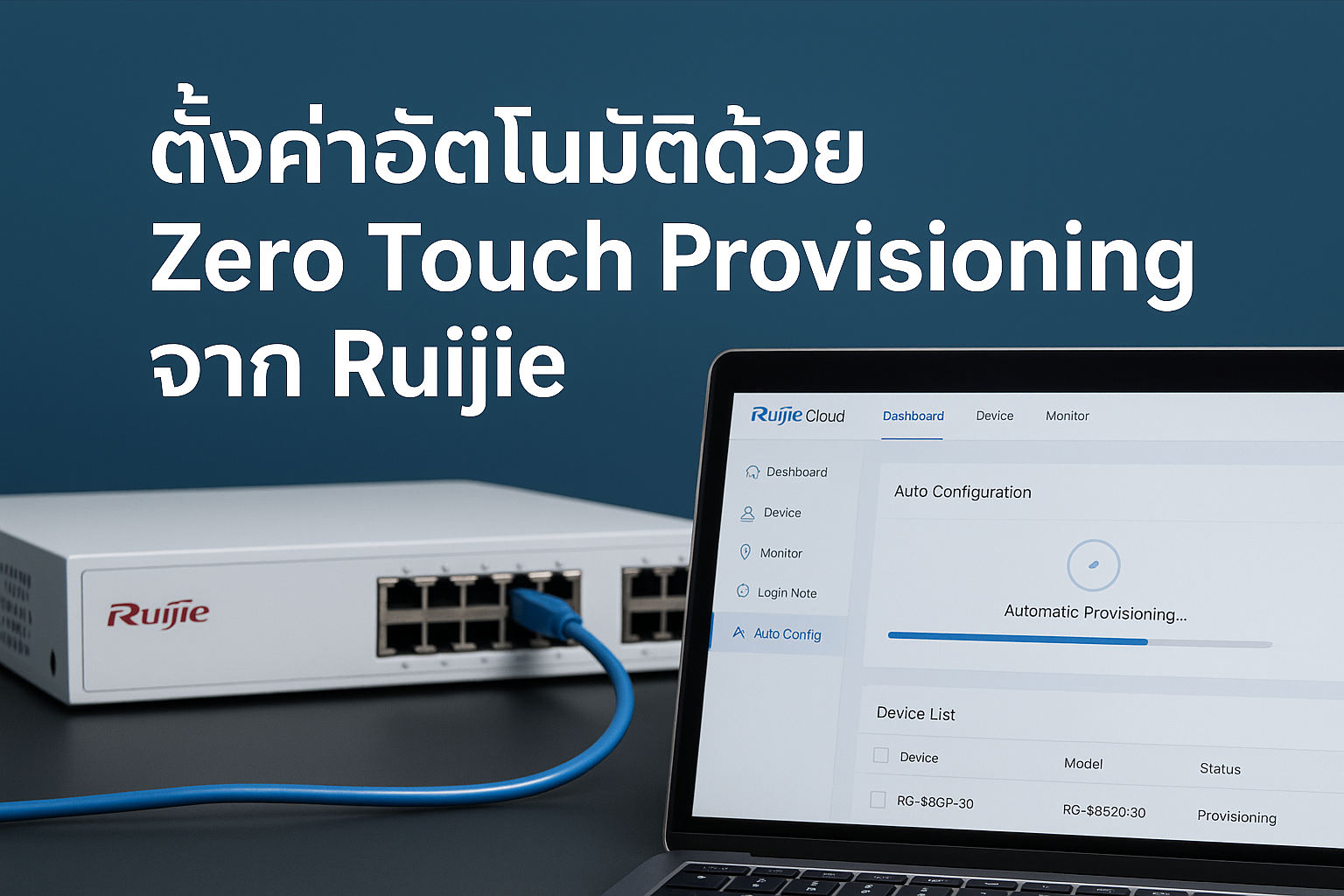 ประโยชน์ของ Zero Touch Provisioning ด้วย Ruijie