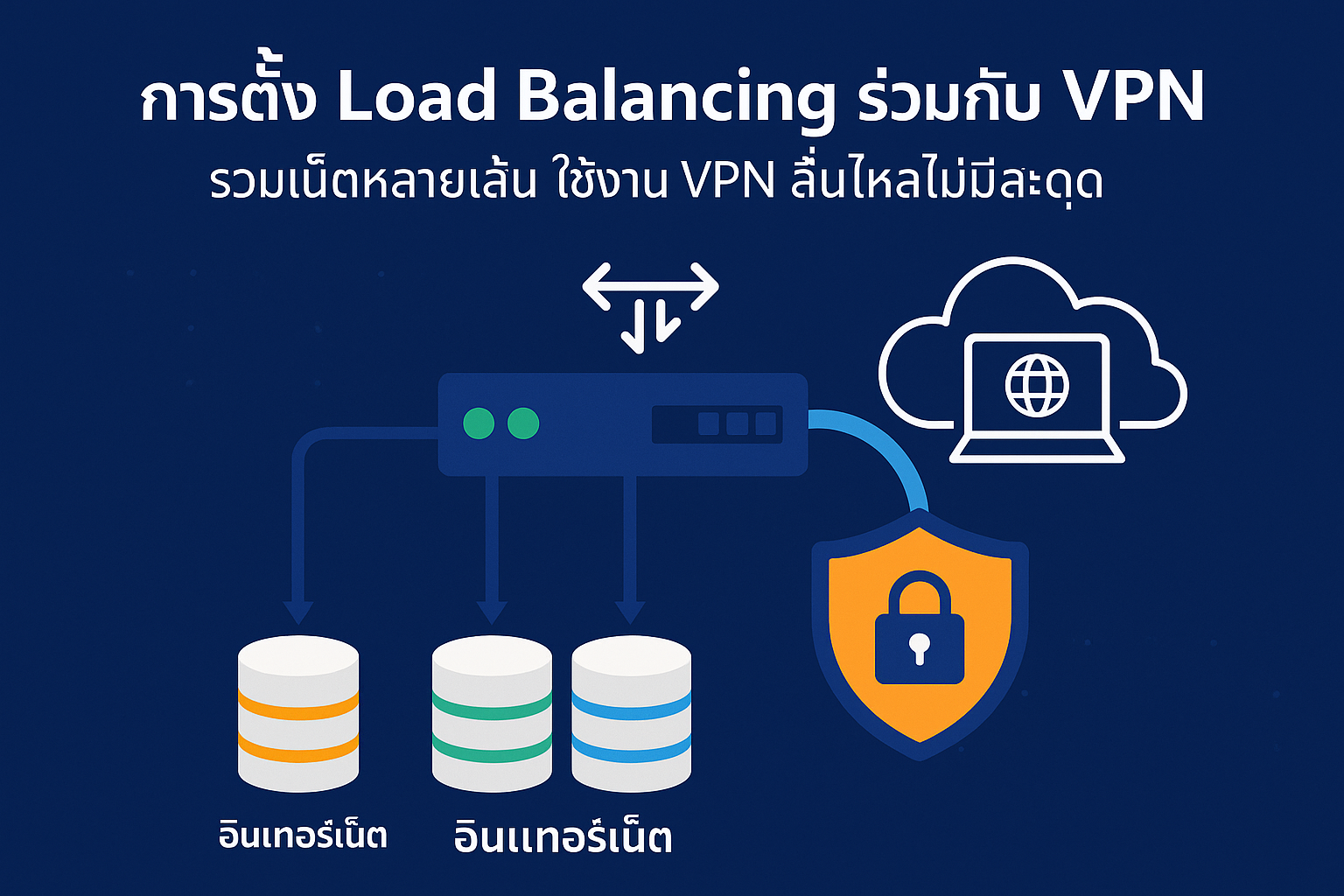 การตั้ง Load Balancing กับ VPN – เครือข่ายเร็ว เสถียร