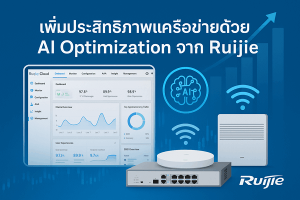 เพิ่มประสิทธิภาพเครือข่ายด้วย AI Optimization จาก Ruijie