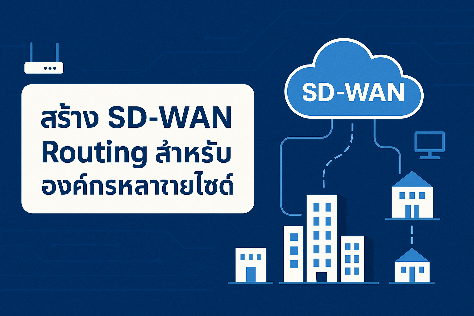 สร้าง SD-WAN Routing สำหรับองค์กรหลายไซต์อย่างมืออาชีพ
