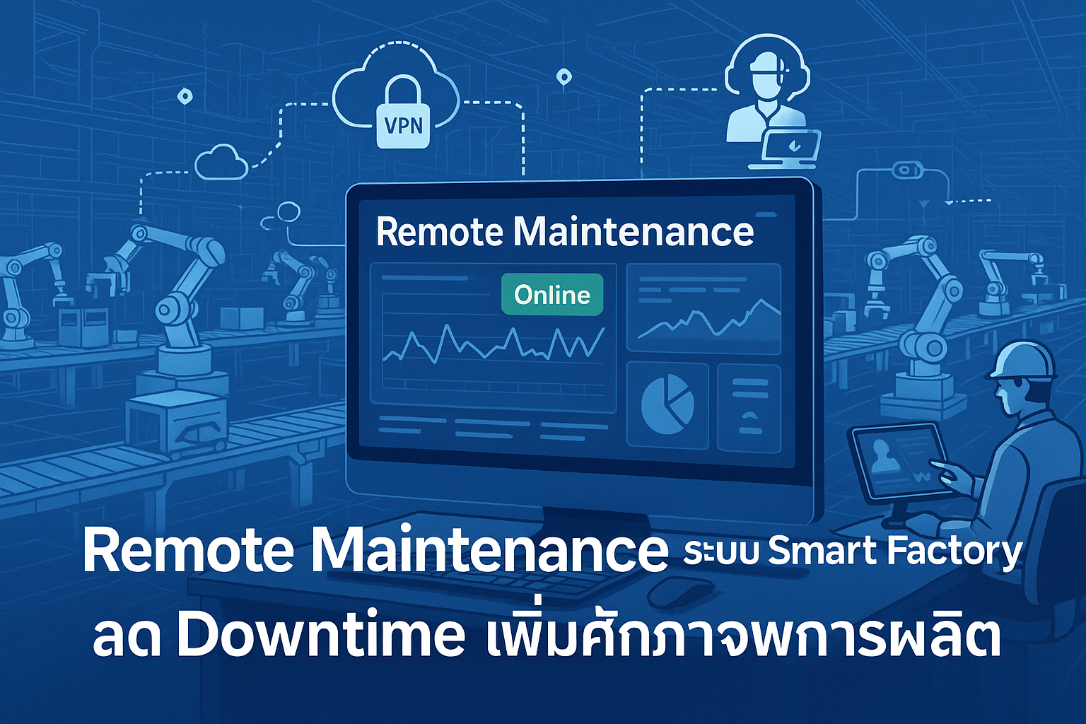 Remote Maintenance ระบบ Smart Factory ลด Downtime