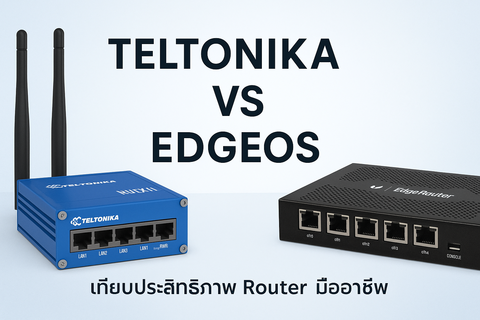 Teltonika Router vs EdgeOS เปรียบเทียบ Router ระดับมืออาชีพ
